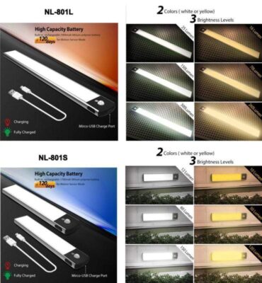 مصباح اضاءة LED ذكي بمستشعر حساس للحركة - eplus store